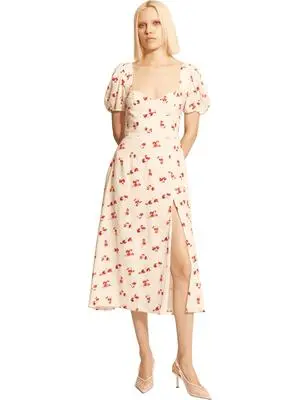 Bardot Gillian Midi Dress - Sum Wht Fl