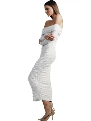 Bardot Arkie Knit Maxi Dress - Ivory