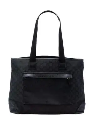 Gucci Gg Nylon Tote Bag - Black