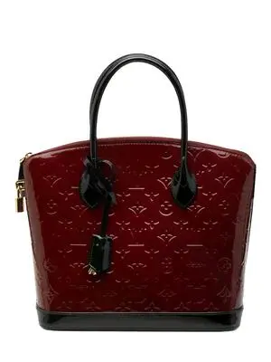 LOUIS VUITTON Monogram Vernis Lockit Pm Handbag - Red