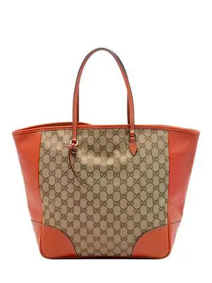 Gucci Gg Canvas Bree Tote Bag - Orange