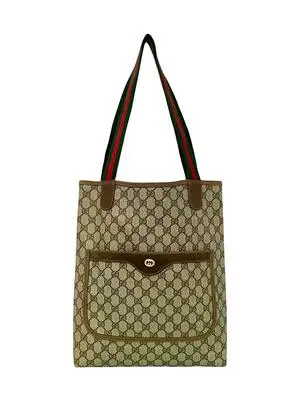 Gucci 20th Century Gg Supreme Web Tote Bag - Neutrals