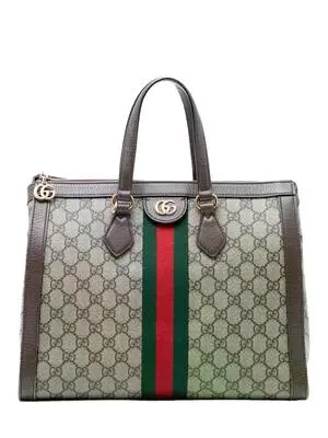 Gucci Ophidia Gg Supreme Satchel - Neutrals