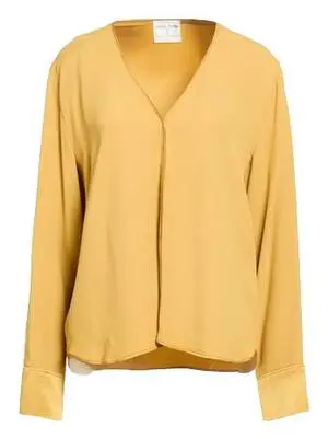 FORTE_FORTE Forte_forte Marigold Acetate And Viscose Top