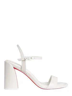 CHRISTIAN LOUBOUTIN Miss Jane Nappa Leather Sandals 85 - White