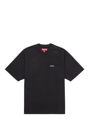 Supreme Short Sleeve Pocket Tee Shirt - Black