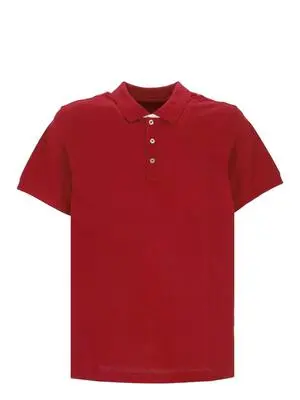 FAY Logo-embroidered Polo Shirt - Red