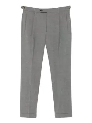 BERWICH Pleated Side-adjuster Trousers - Grey