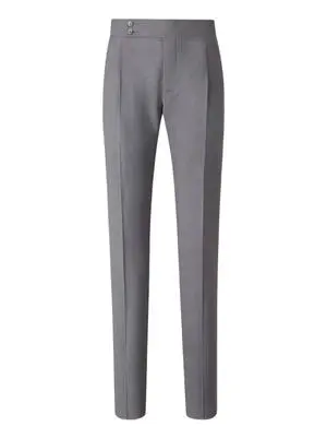 Scabal Pleated Side-adjuster Trousers - Grey