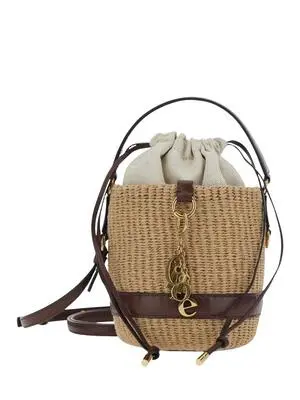 Chloé Charms Satchel Bag - Brown