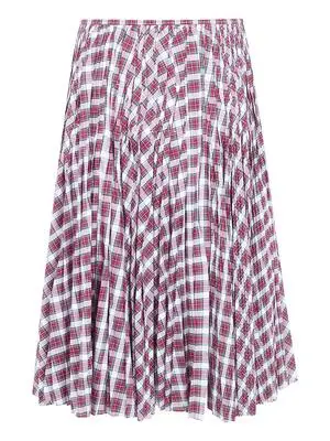 N.21 N.21 Pleated Check Maxi Skirt