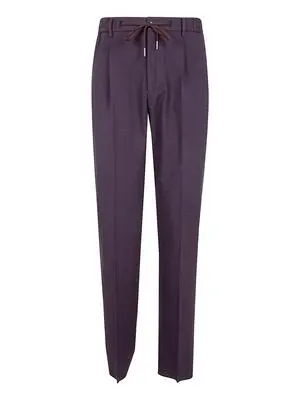 Tagliatore Ico" Chino Trousers - Brown