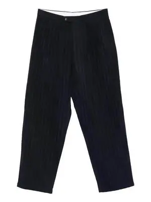 LC23 Pinstripe Pleated Trousers - Blue