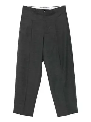 LC23 Pleated Straight-leg Trousers - Grey