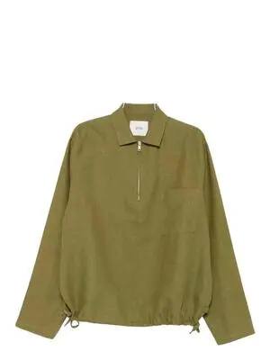 ARTE ANTWERP Zip-fastening Drawstring Polo Shirt - Green