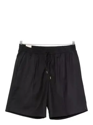 BRIGLIA 1949 Drawstring Waist Shorts With Pressed Crease - Blue