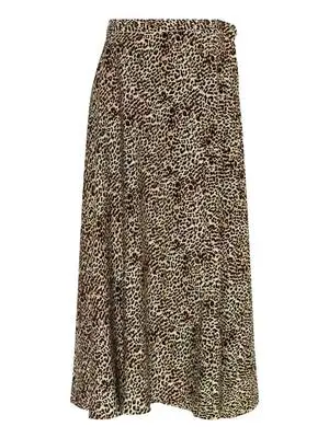 MUNTHE MUNTHE Ubba Leopard-Print Maxi Skirt