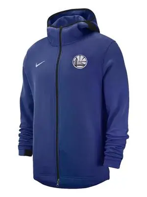 Nike Golden State Warriors Basketball Zip-up Hoodie - Blue
