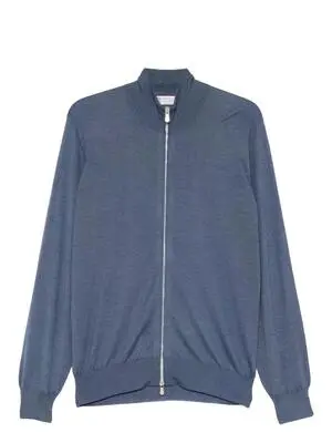 Brunello Cucinelli Long-sleeve Zip-fastening Cardigan - Blue