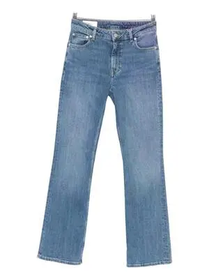Gant Flared-leg Jeans With Whiskering Effect - Blue