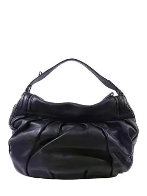 Gucci Pebbled Leather Shoulder Bag - Black