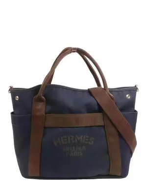 Hermès Grooming Two-way Handbag - Blue