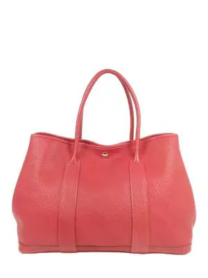 Hermès Hermès Garden Party PM Calfskin Tote Bag Red
