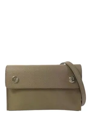 Hermès Leather Crossbody Bag - Grey