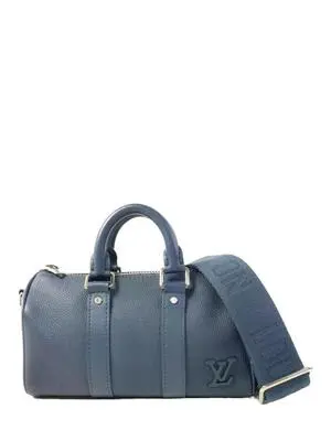 LOUIS VUITTON Louis Vuitton Keepall Aerogram Tote Bag Blue