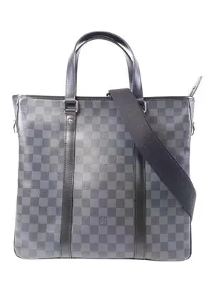 LOUIS VUITTON Louis Vuitton Damier Graphite Tadao MM Tote Bag Grey