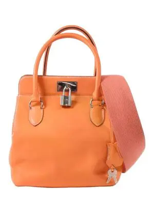 Hermès Tool Box Two-way Handbag - Orange