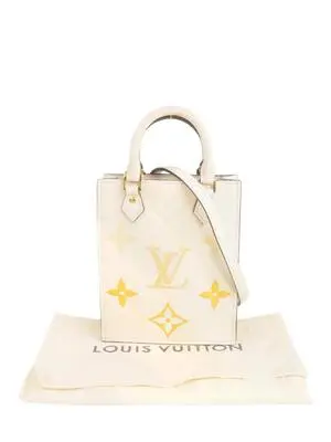 LOUIS VUITTON Petit Sac Plat Calfskin Tote Bag - Neutrals