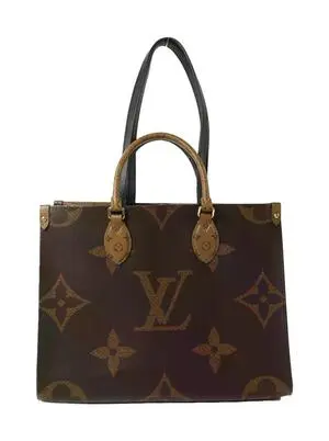 LOUIS VUITTON Louis Vuitton Monogram Giant OnTheGo Two-Way Handbag Brown