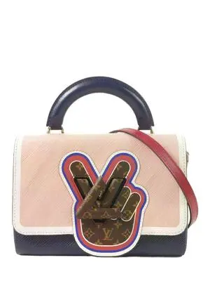 LOUIS VUITTON Louis Vuitton Epi Twist MM Tote Bag Blue