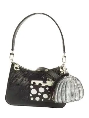 LOUIS VUITTON Epi Leather Yayoi Kusama Pumpkin Shoulder Bag - Black