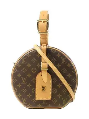 LOUIS VUITTON Petite Boite Chapeau Monogram Canvas Crossbody Bag - Brown