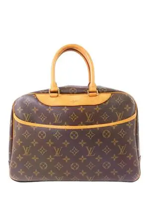 LOUIS VUITTON Monogram Deauville Tote Bag - Brown