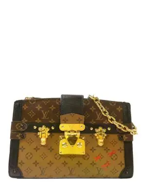 LOUIS VUITTON Trunk Reverse Monogram Clutch Bag - Brown
