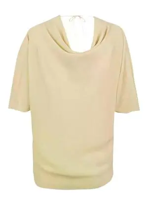 CORTANA Liv Cowl-back Top - Neutrals