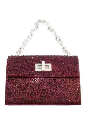 GEDEBE Crystal-embellished Chain-handle Tote Bag - Red