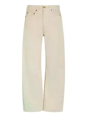 B Sides Wide-leg Jeans With Overdyed Finish - Neutrals