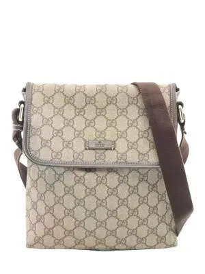 Gucci Gg Supreme Monogram Shoulder Bag - Neutrals
