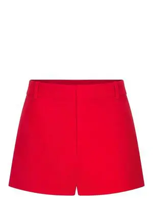 Alice + Olivia Belt-loop Tailored Shorts - Red