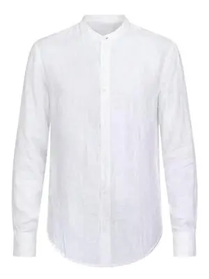 BLAUER. Band-collar Shirt - White
