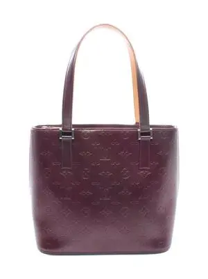 LOUIS VUITTON Monogram Mat Stockton Tote Bag - Red