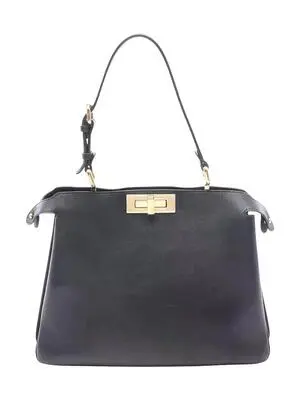 Fendi Iconic Peekaboo Satchel - Black