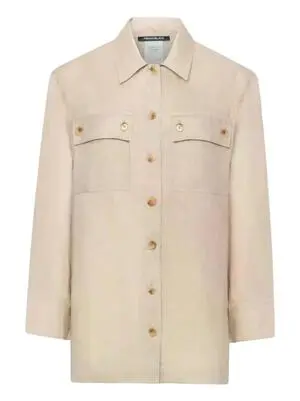 PENNYBLACK Classic Collar Button-down Shirt With Flap Pockets - Neutrals