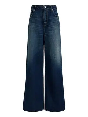 Alaïa Palazzo Wide-leg Jeans - Blue