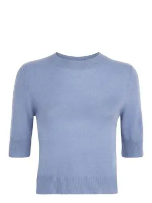 LE KASHA Le Kasha Short-Sleeve Cashmere Sweater