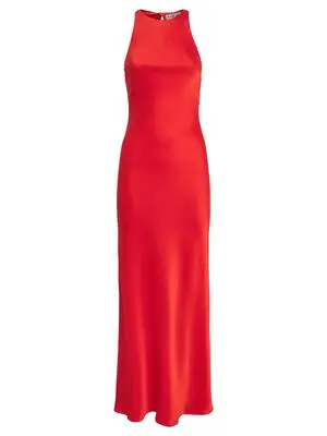 BLAZÉ MILANO Novalis Skyros Midi Dress - Red